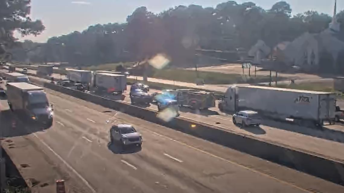 Interstate 30 westbound traffic impacted by diesel fuel spill | thv11.com