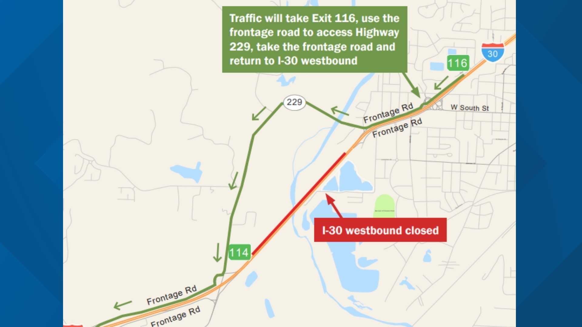ARDOT to repair pavement on Interstate 30 westbound | thv11.com