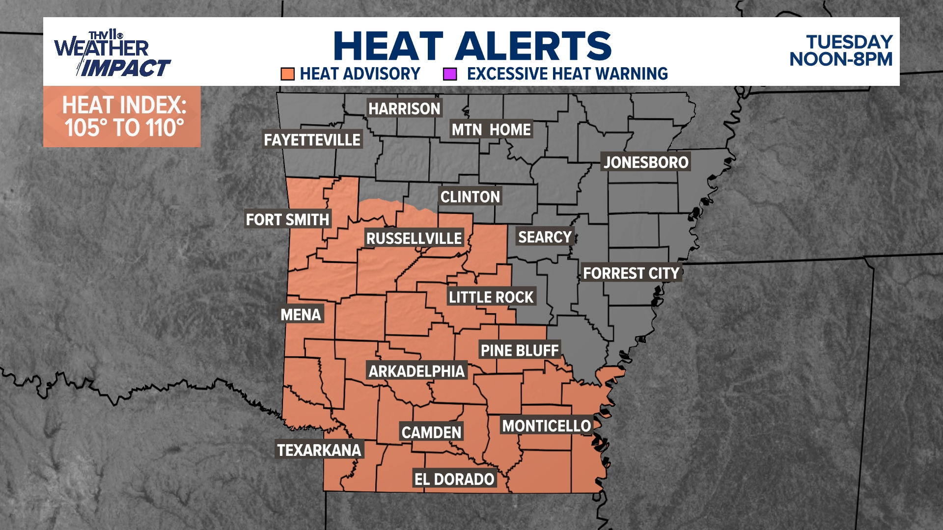 Impactful heat is returning to Central Arkansas | thv11.com