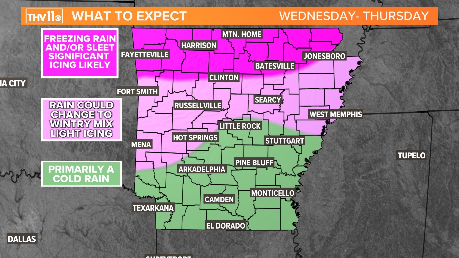 Winter weather, heavy rain possible this week in Arkansas | thv11.com