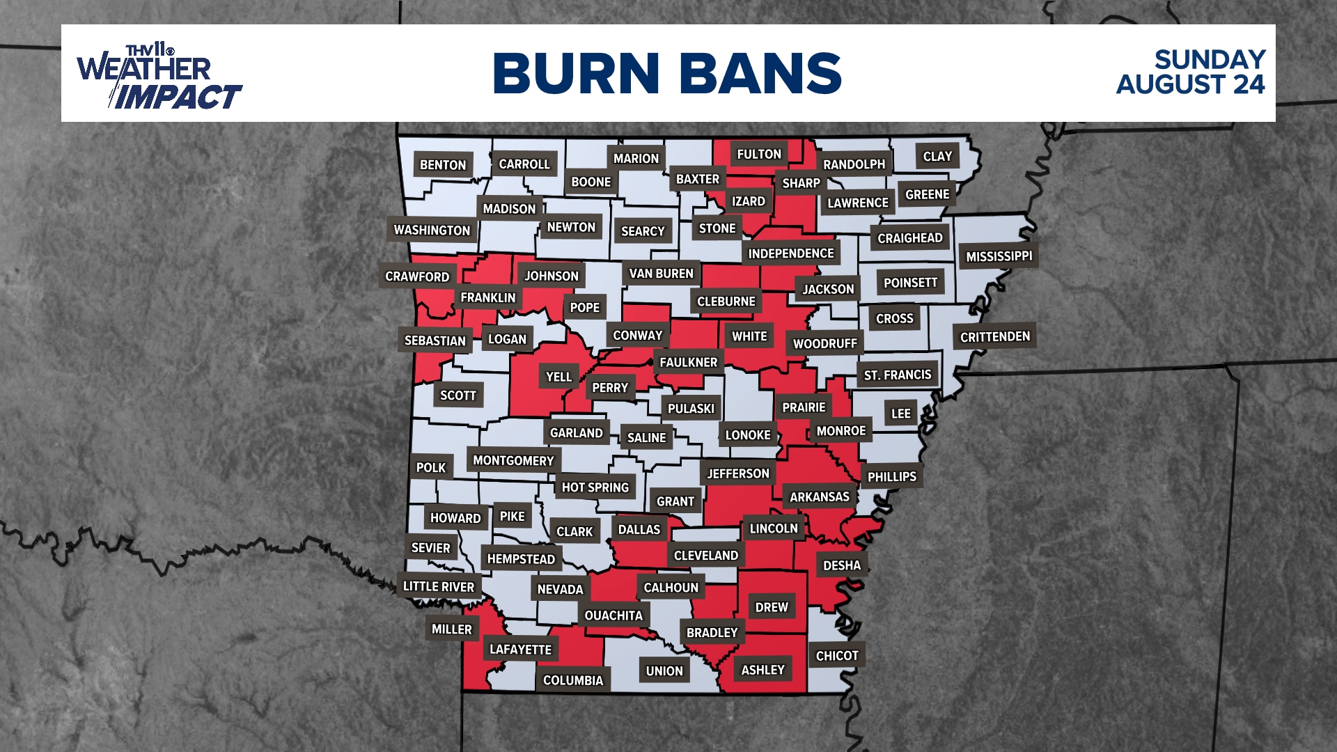 August to end with cooler, unsettled pattern in central Arkansas | thv11.com