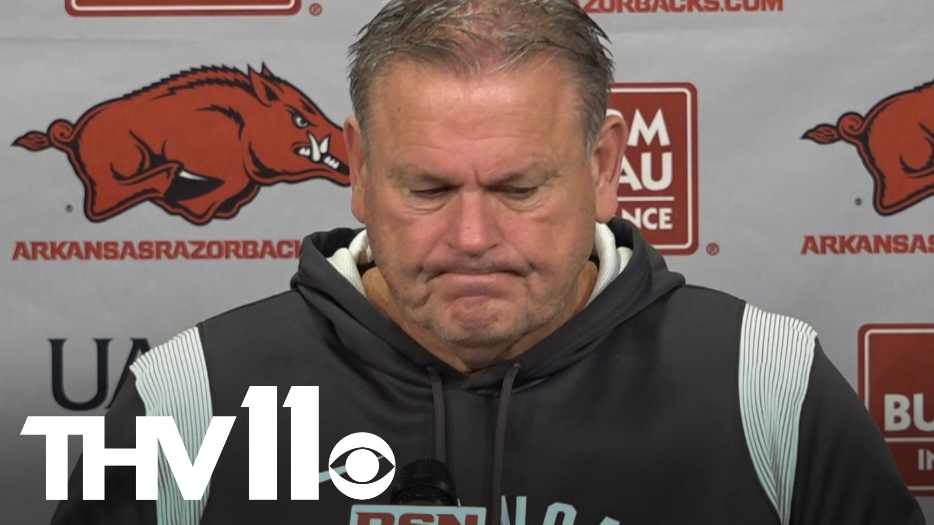 Arkansas coach Sam Pittman gives practice update ahead of Liberty Bowl ...