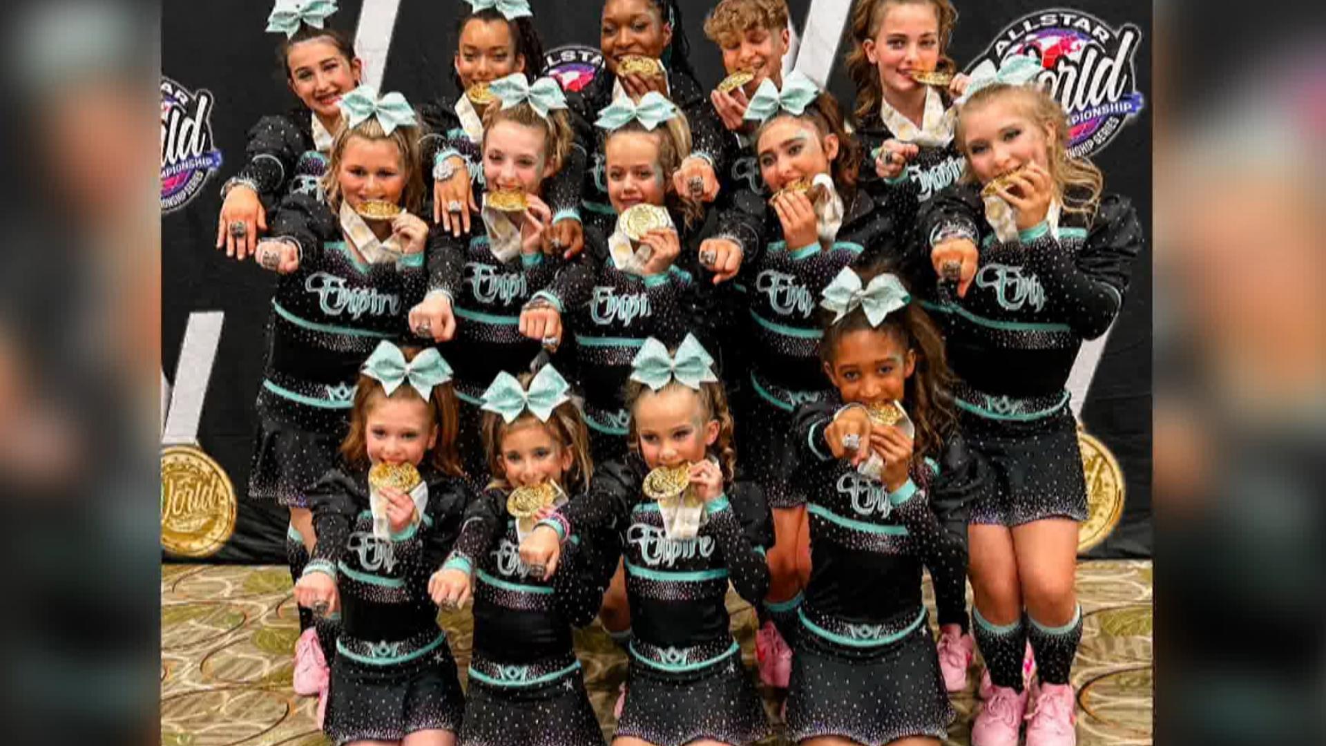 Benton Youth Cheerleading gym wins gold at worlds | thv11.com