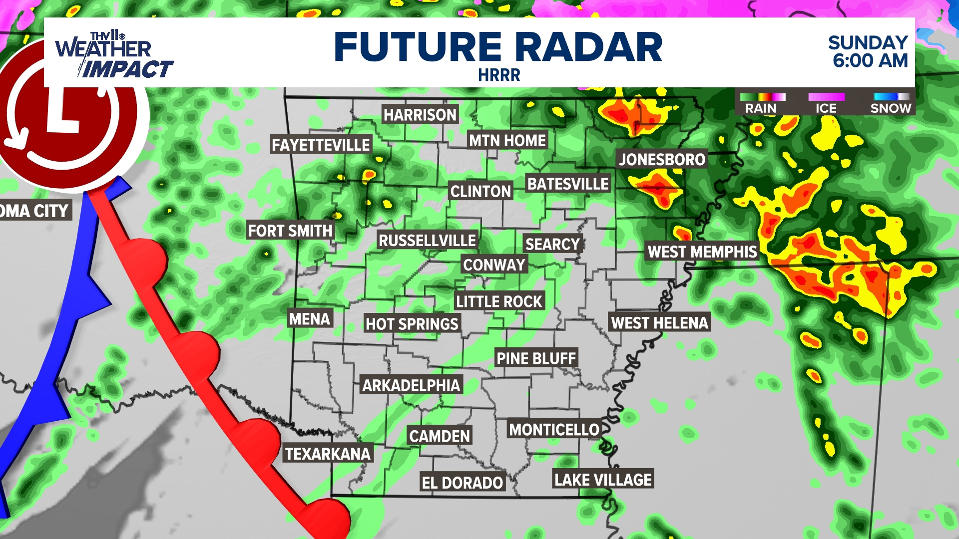Freezing temperatures set to move into Arkansas | thv11.com
