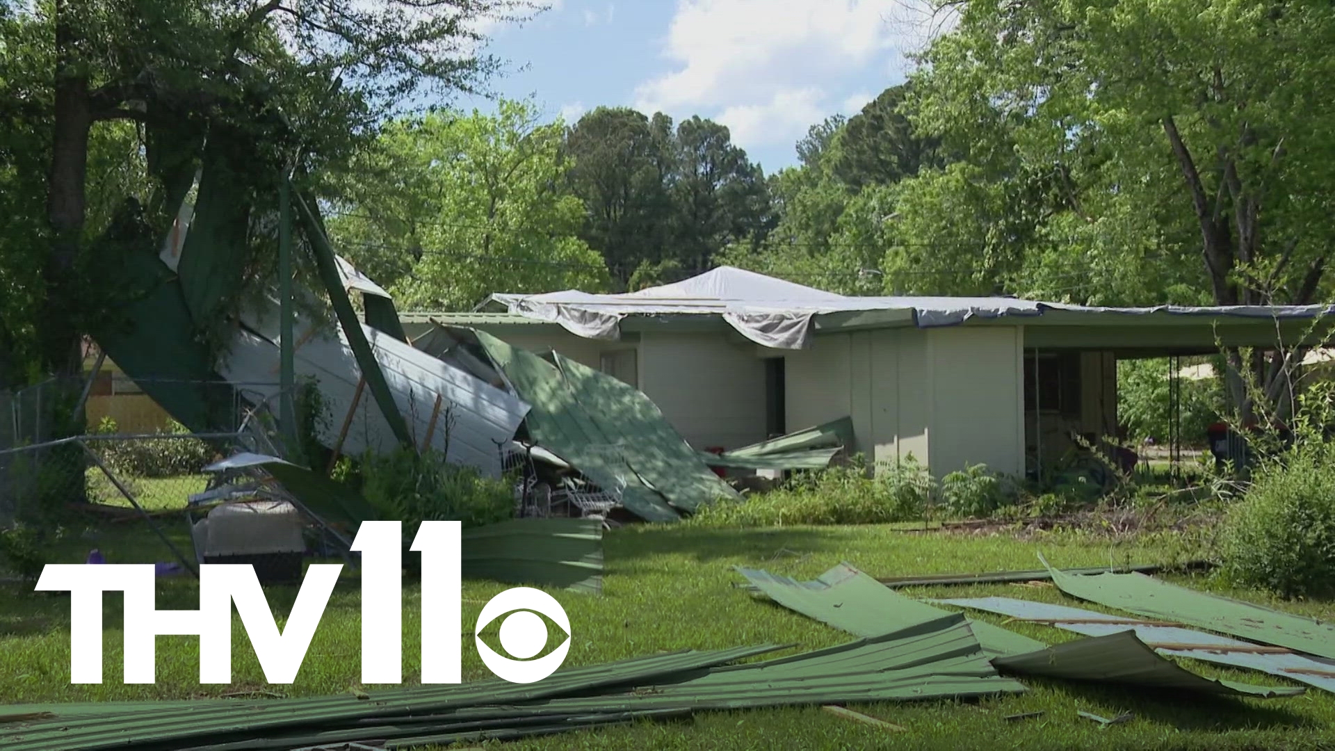 Russellville community works to clean up after strong storms | thv11.com