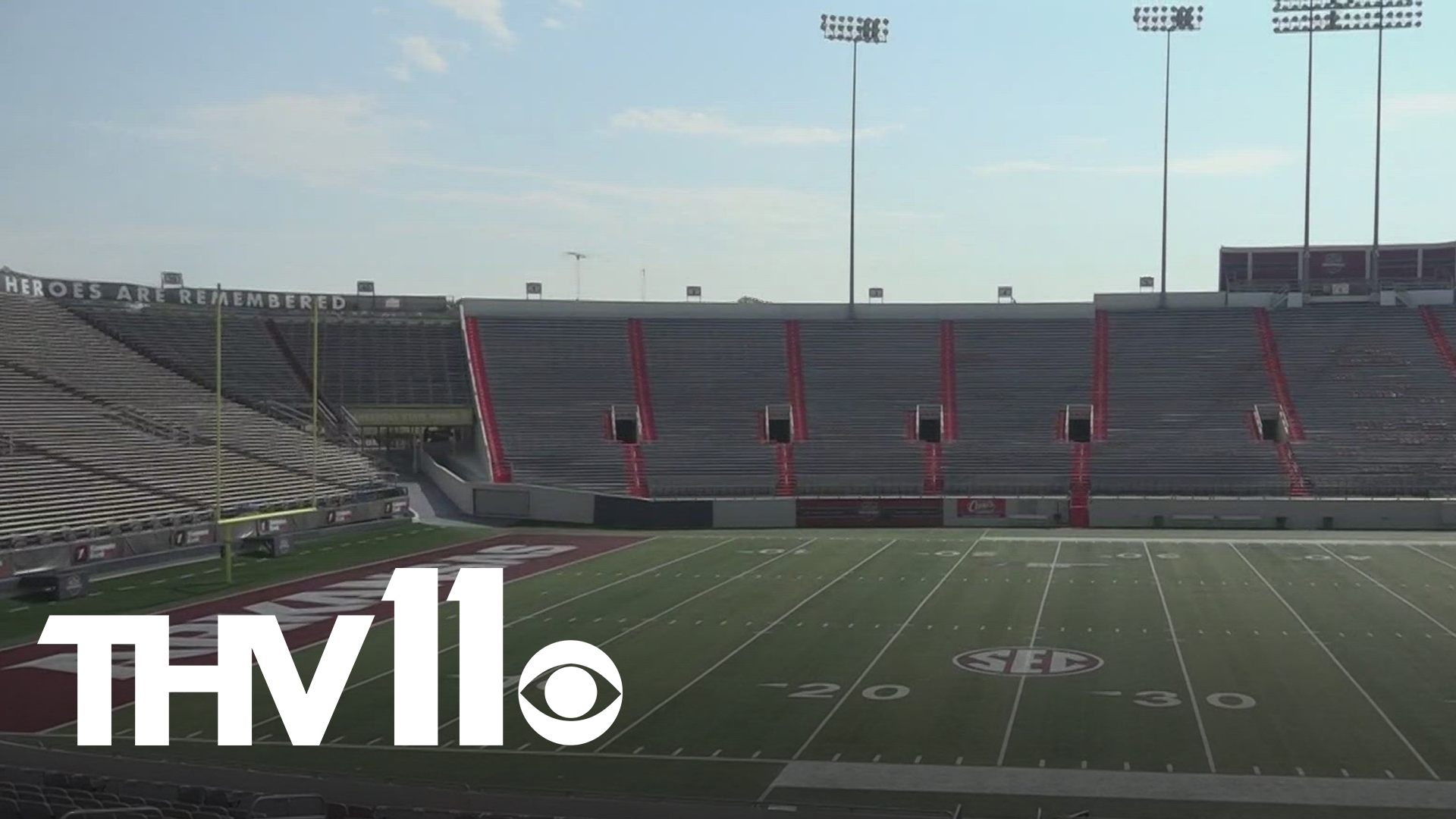 Preparation underway at War Memorial ahead of game between Razorbacks ...