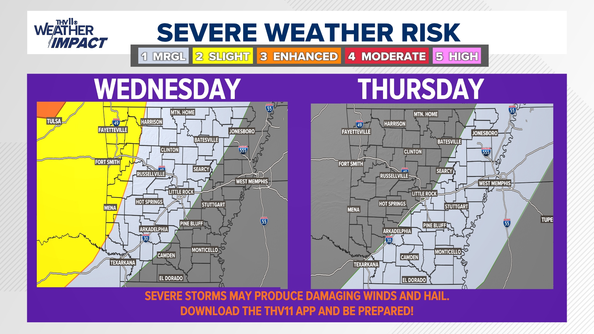 Strong storms in AR likely on Halloween | Weather Impact Alert | thv11.com