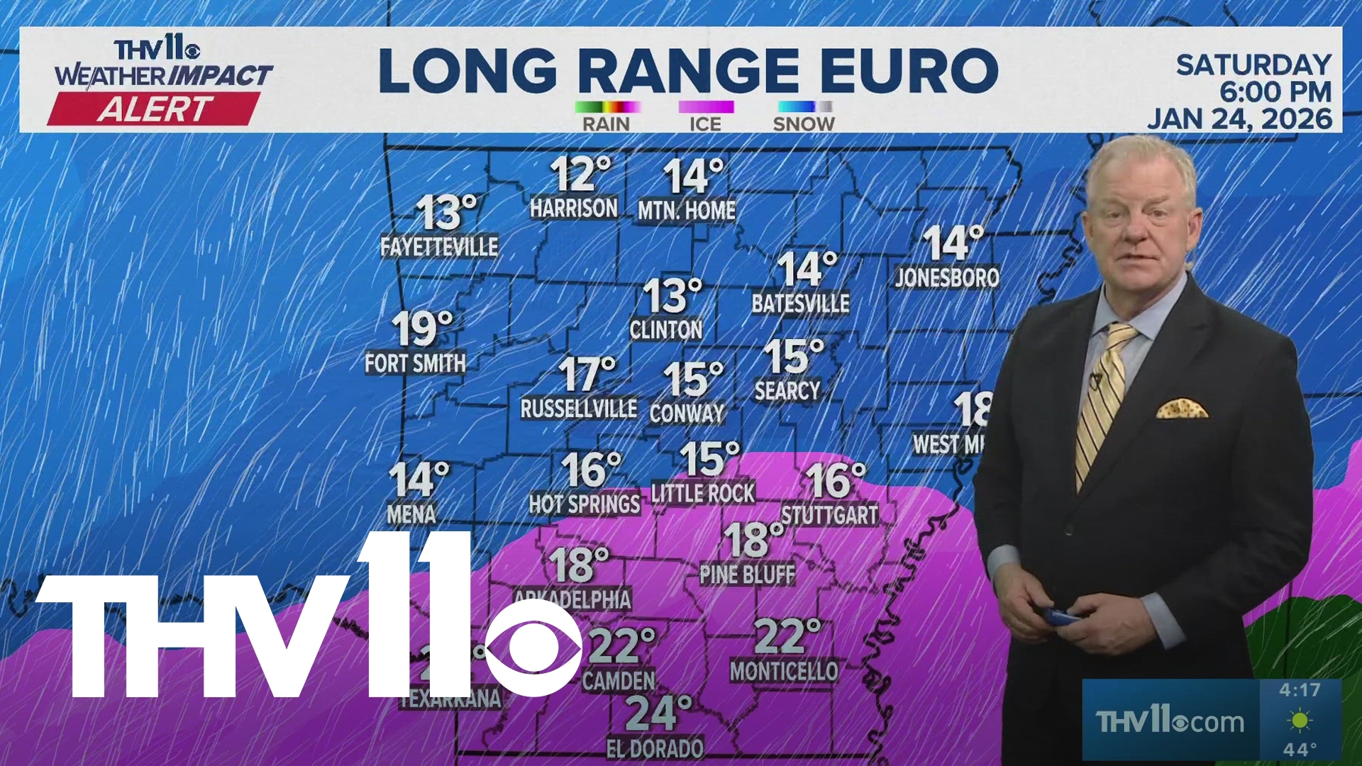 Possible chance of snow and sleet in Arkansas | What to know | thv11.com