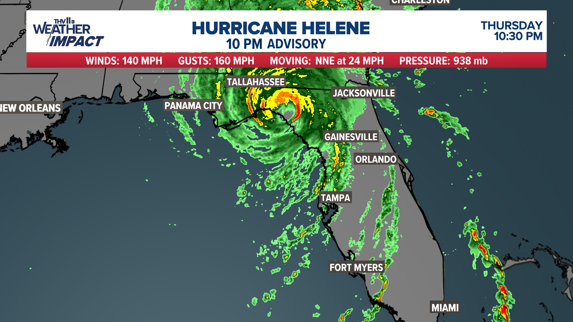 When is Tropical Storm Helene expected to make landfall? | thv11.com
