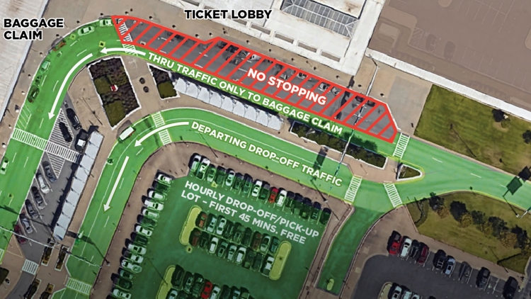 Changes made to passenger drop-off at Little Rock Airport | thv11.com