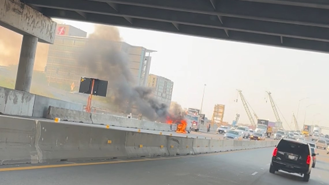 I-30 vehicle fire causes major traffic backup | thv11.com