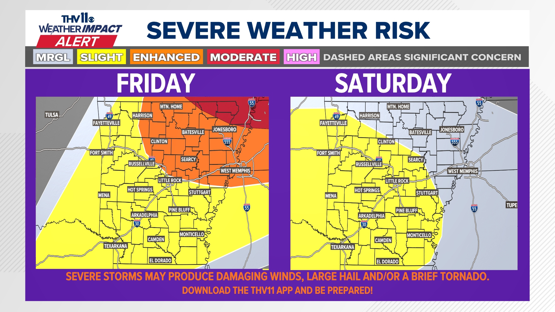Possible storms in Arkansas this weekend | thv11.com