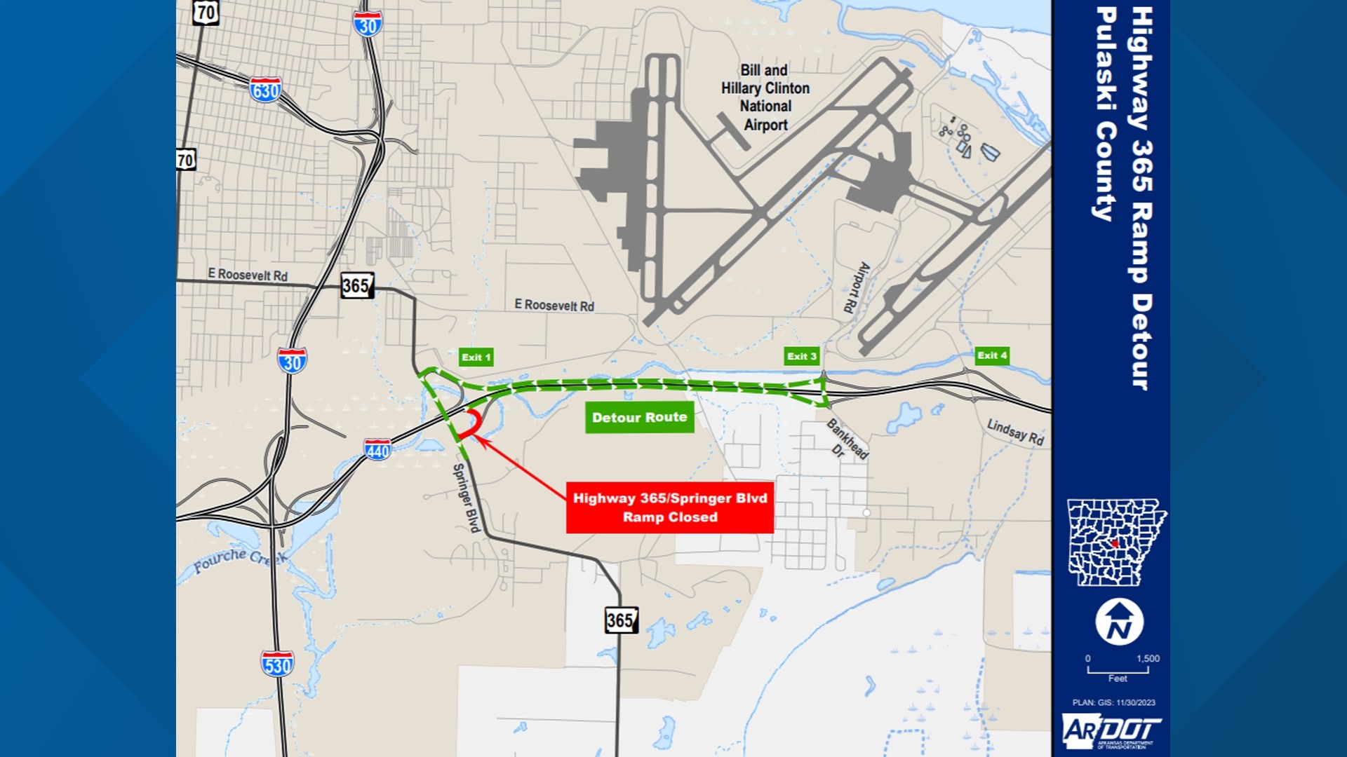 ARDOT announces closure of Little Rock off-ramp bridge | thv11.com