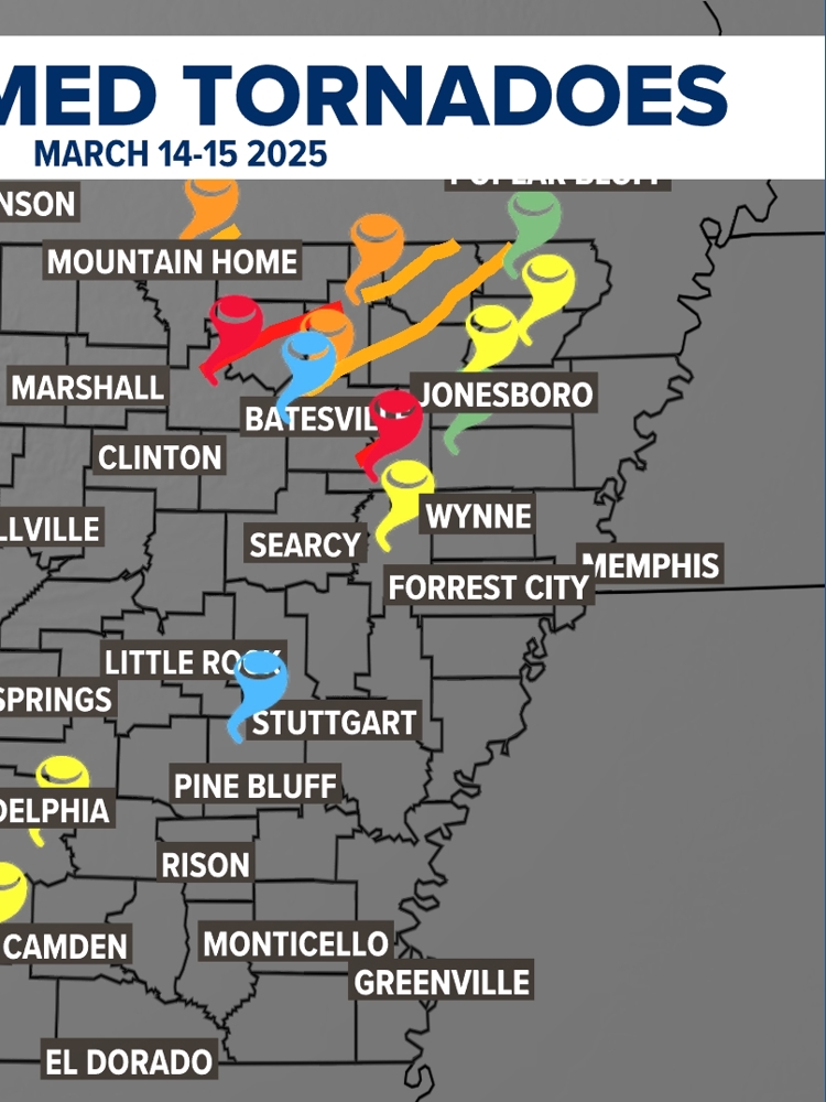 Arkansas's severe weather season wraps up | Here's a spring 2025 recap ...