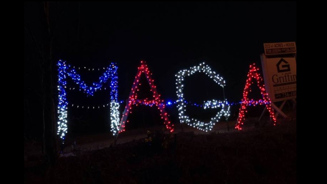 'MAGA' Christmas light display in northwest Arkansas vandalized | thv11.com