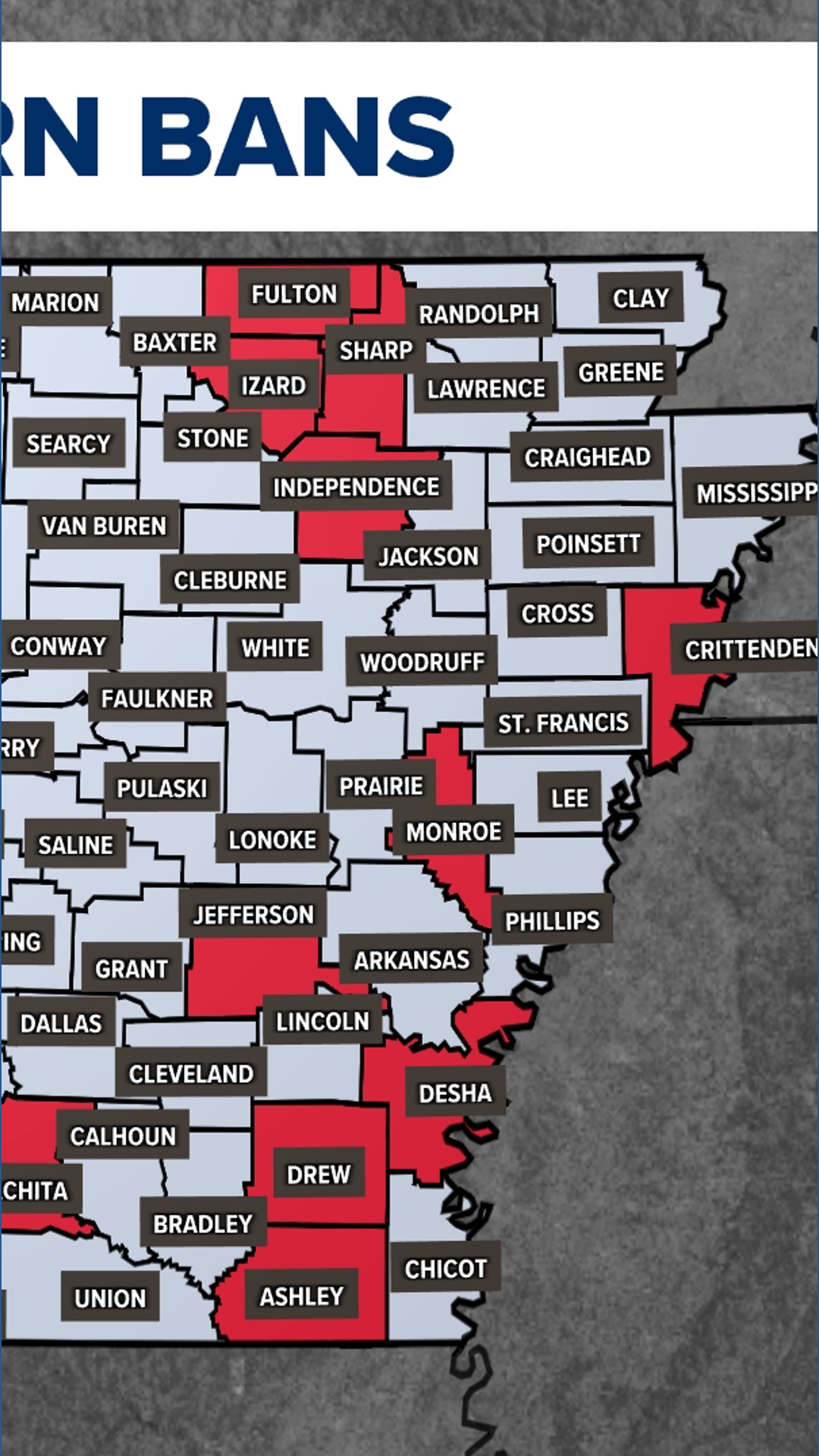 Here's which counties in Arkansas are currently under a burn ban ...