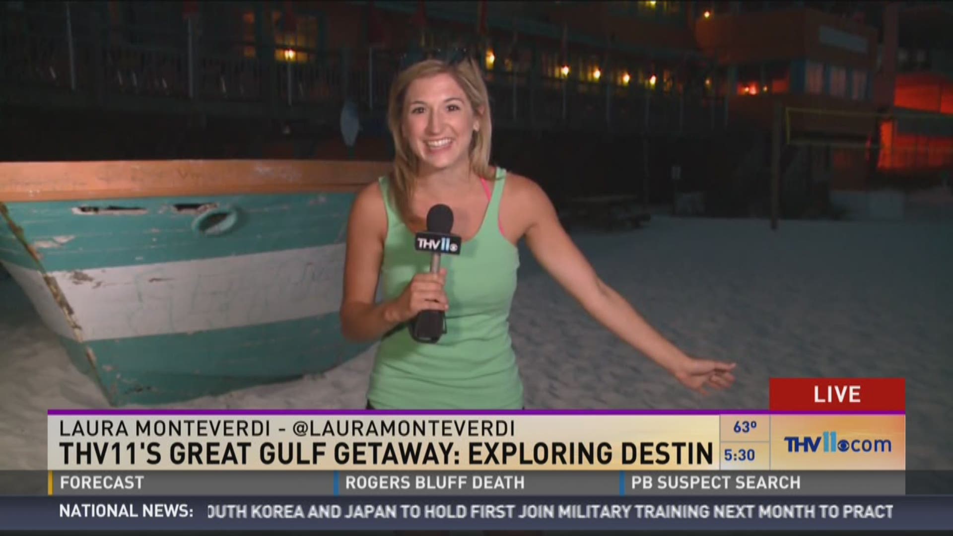 Hello from the Laura Monteverdi: Live at the Gulf! | thv11.com