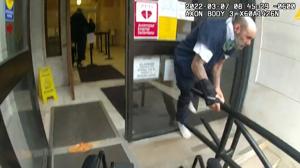 Bodycam footage of inmate jumping from wheelchair to escape | thv11.com
