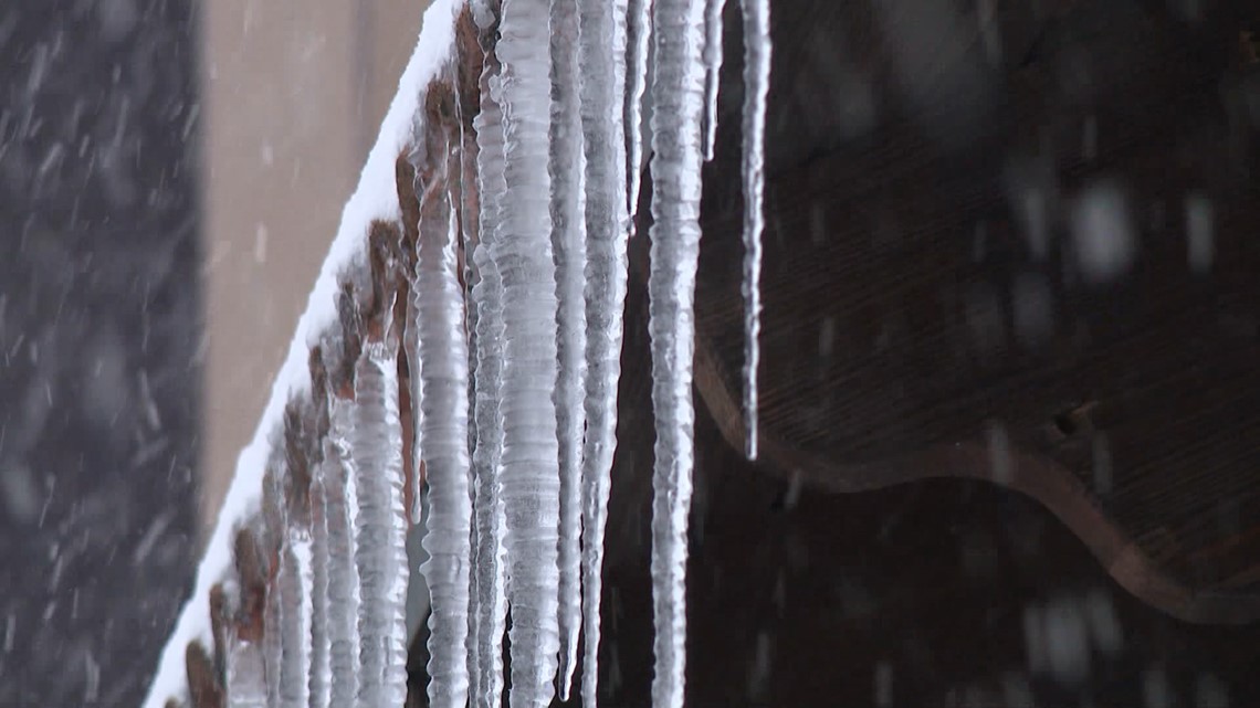 Beware of falling icicles and slick sidewalks as snow melts | thv11.com