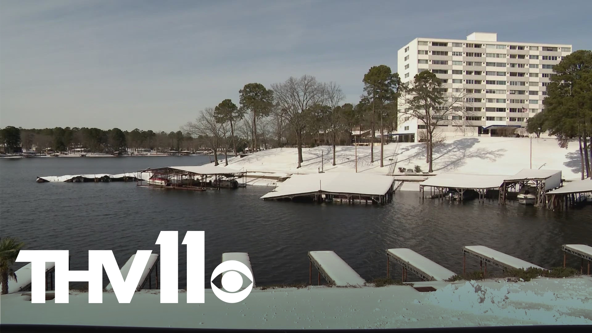 Garland County boat docks sinking after being damaged in winter storm ...