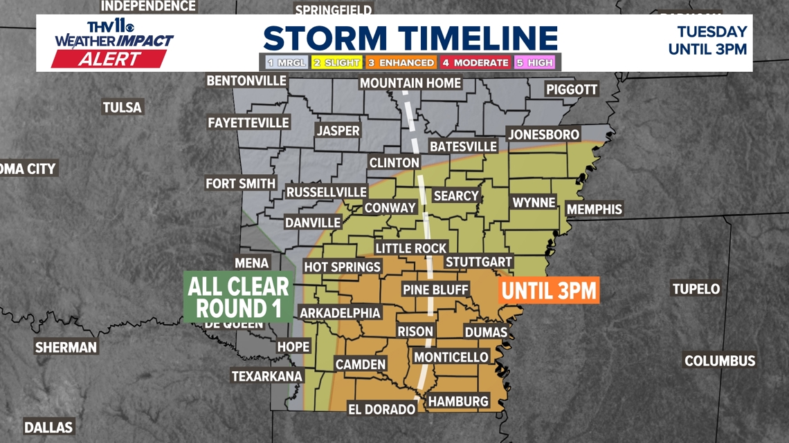 Southeastern Arkansas expecting storms | Here's what to know | thv11.com