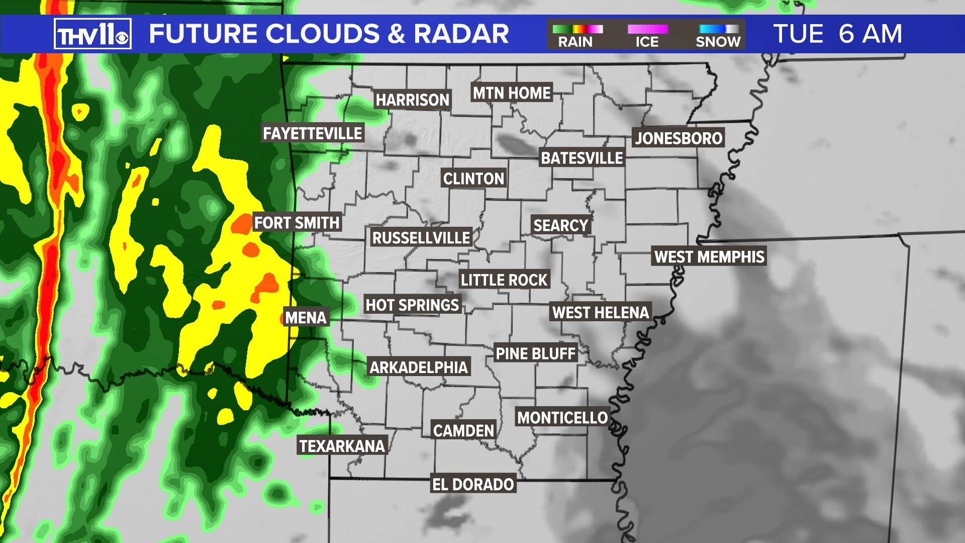 Severe rain and thunderstorms making their way into Arkansas | thv11.com