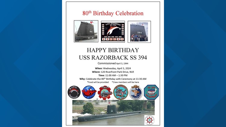 Celebrate the 80th anniversary of the USS Razorback SS394 | thv11.com
