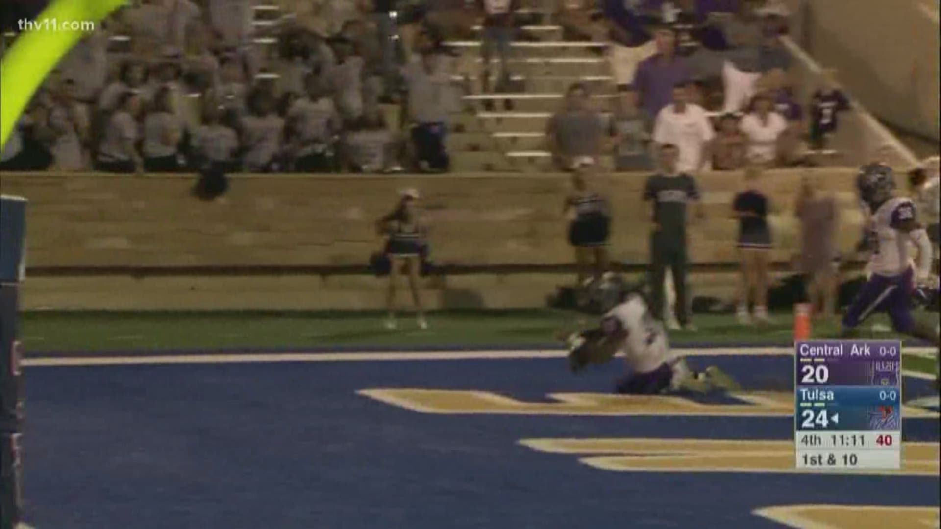 Tulsa takes home 38-27 victory over UCA Bears | thv11.com