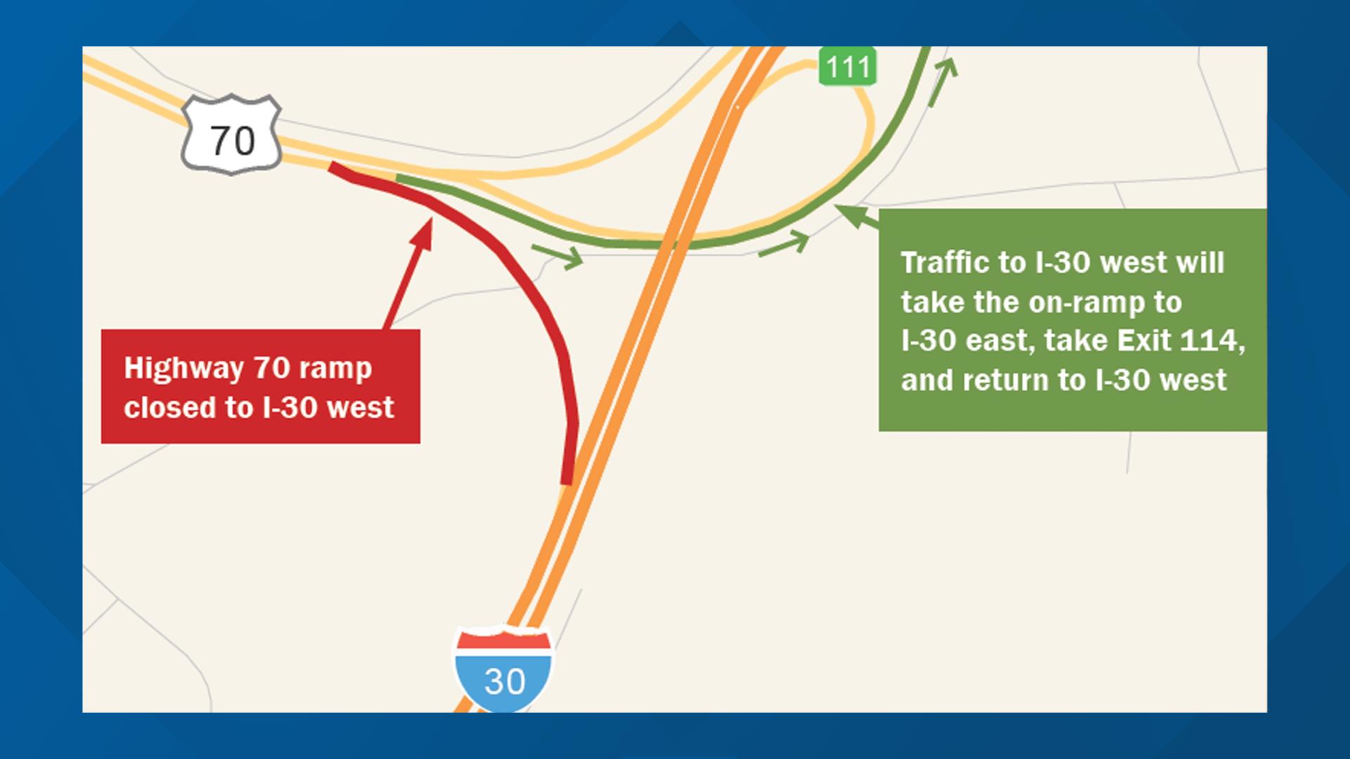 Overnight ramp closure scheduled along I-30 in Saline County | thv11.com