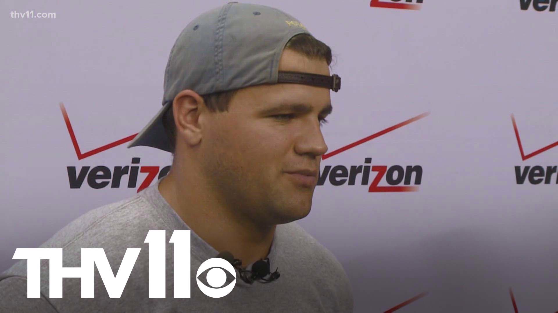 Former Razorback Peyton Hillis remains in critical condition | thv11.com