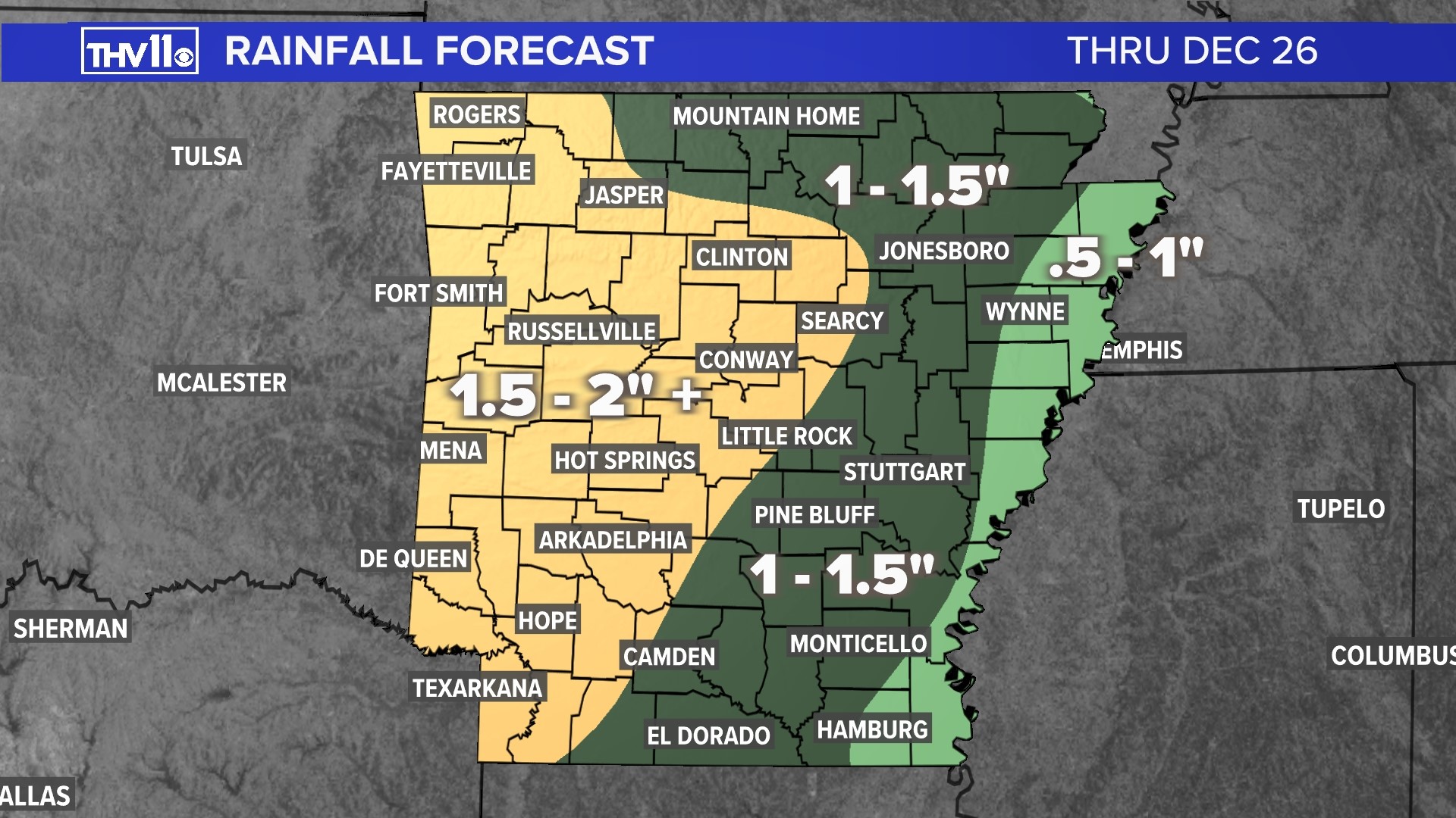 What to expect for weather this Christmas in Arkansas | thv11.com