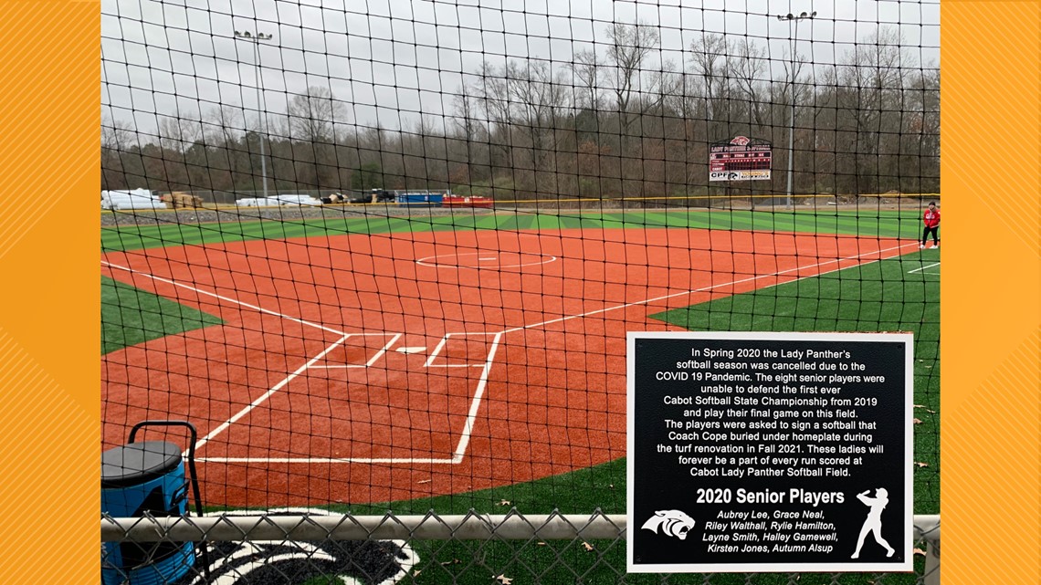 Field dedicated to 2020 Cabot seniors who lost their COVID season ...
