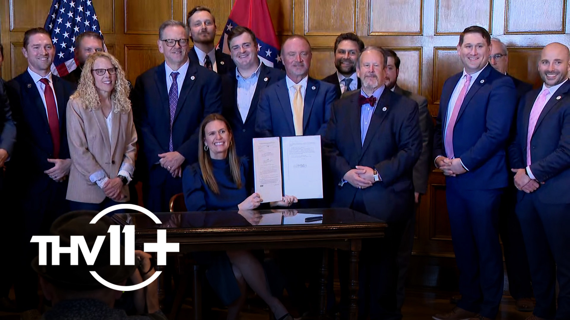 Arkansas Gov. Sarah Huckabee Sanders signs new legislation | thv11.com