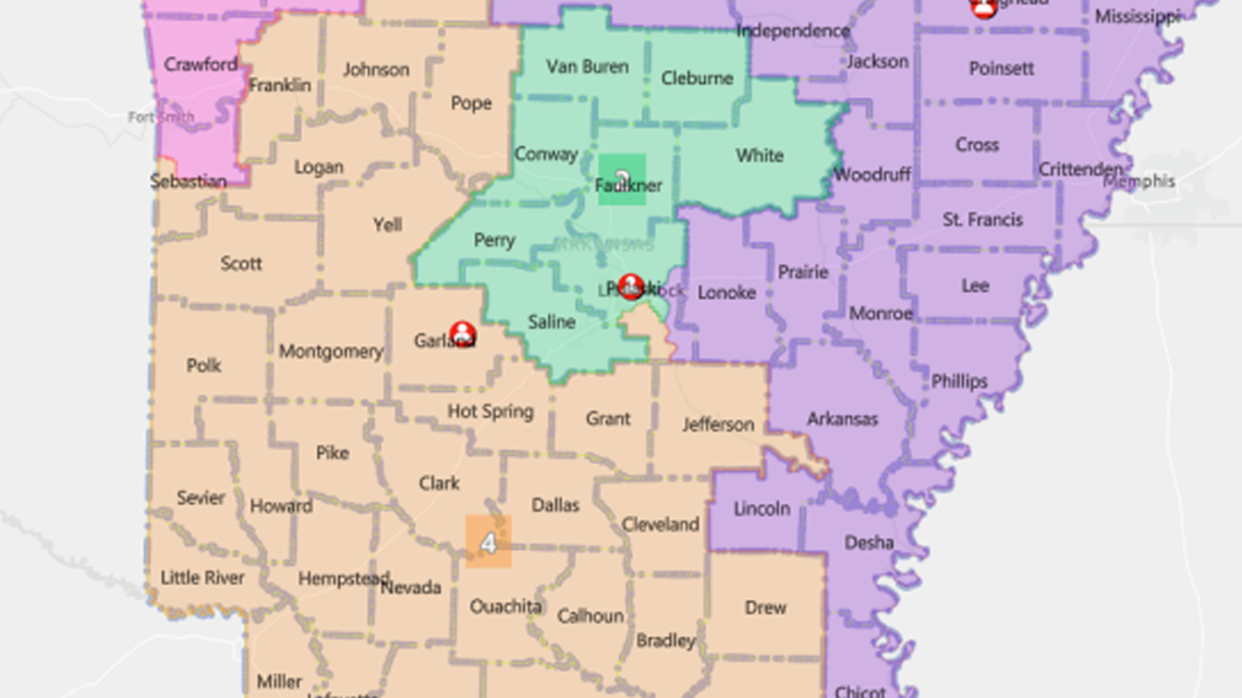 Arkansas redistrict plan splitting Pulaski County advances | thv11.com