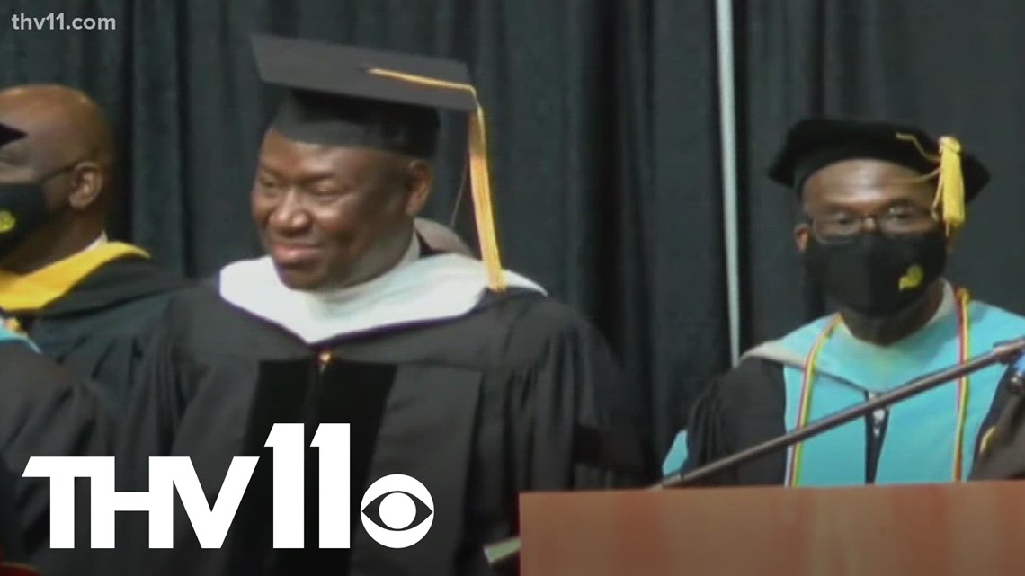 Crump gives commencement speech at UAPB, receives honorary degree ...