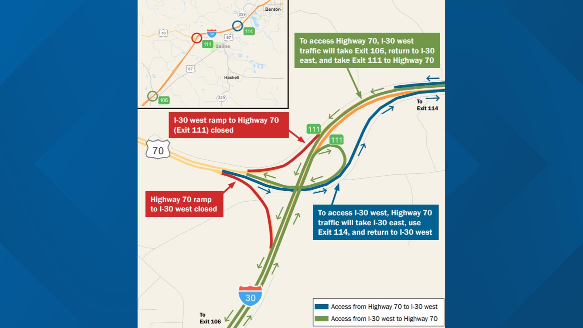 ARDOT announces traffic shift on Interstate 30 in Saline County | thv11.com
