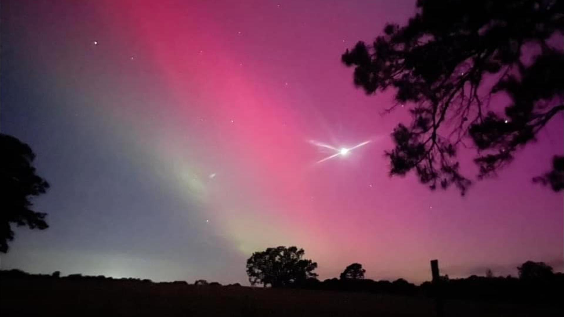 Northern Lights shine bright over central Arkansas | thv11.com