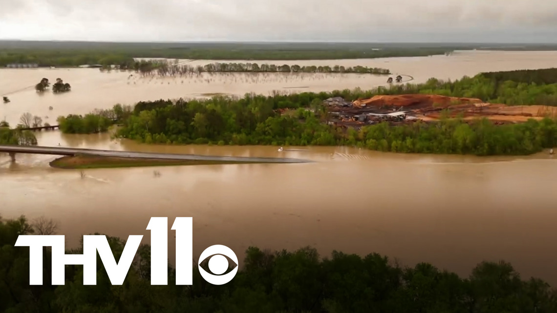 Footage shows flooding near Ouachita River Bridge | thv11.com