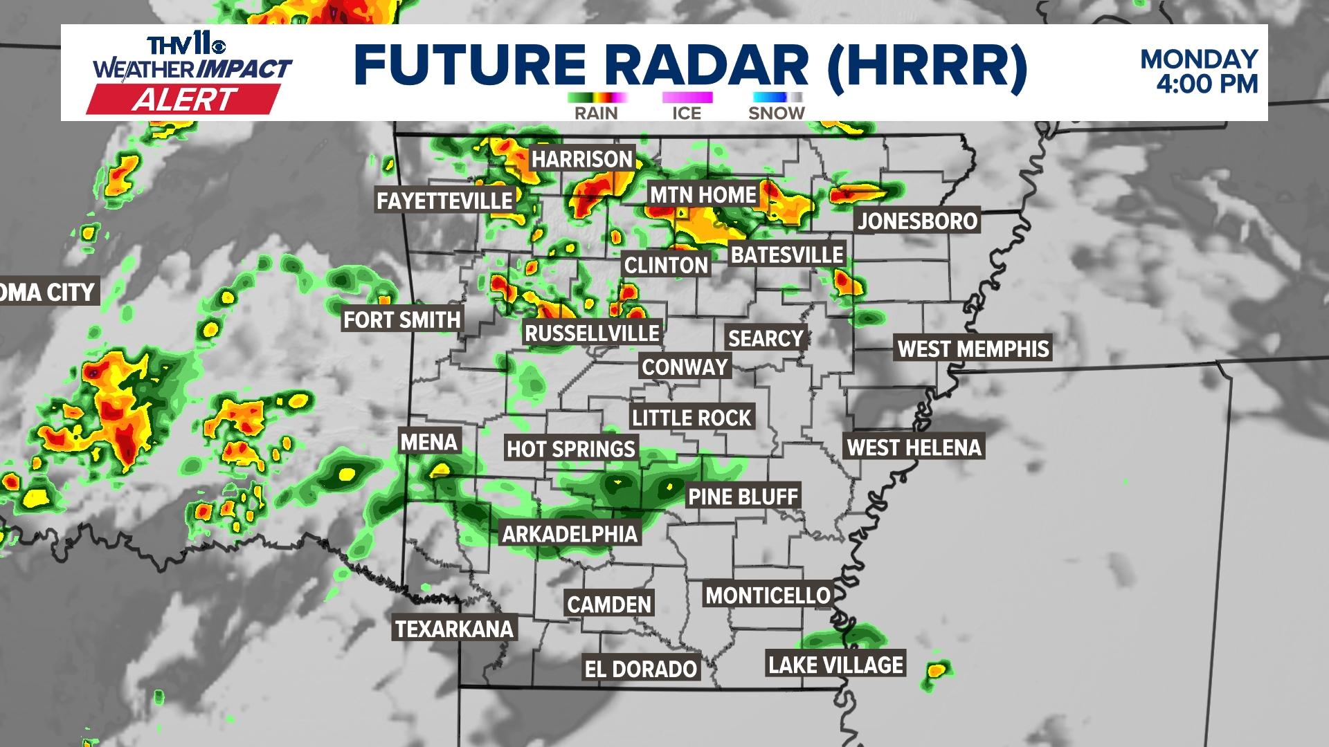 Severe weather expected in Arkansas early this week | thv11.com