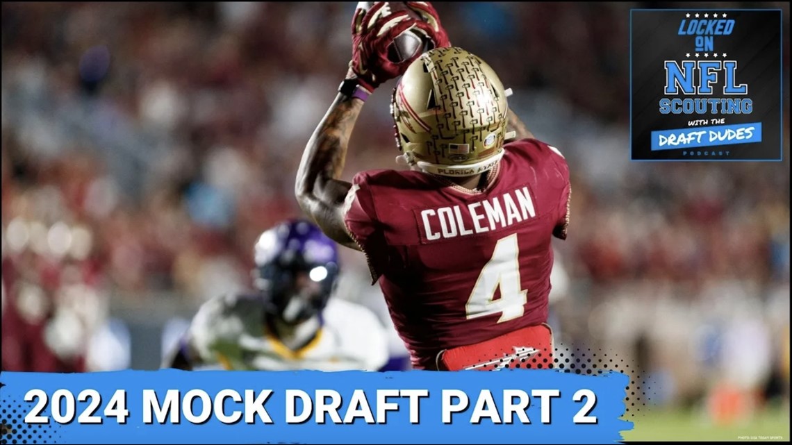 2024 NFL Mock Draft Part 2: Keon Coleman, Adonai Mitchell & Emeka Egbuka land with top ...