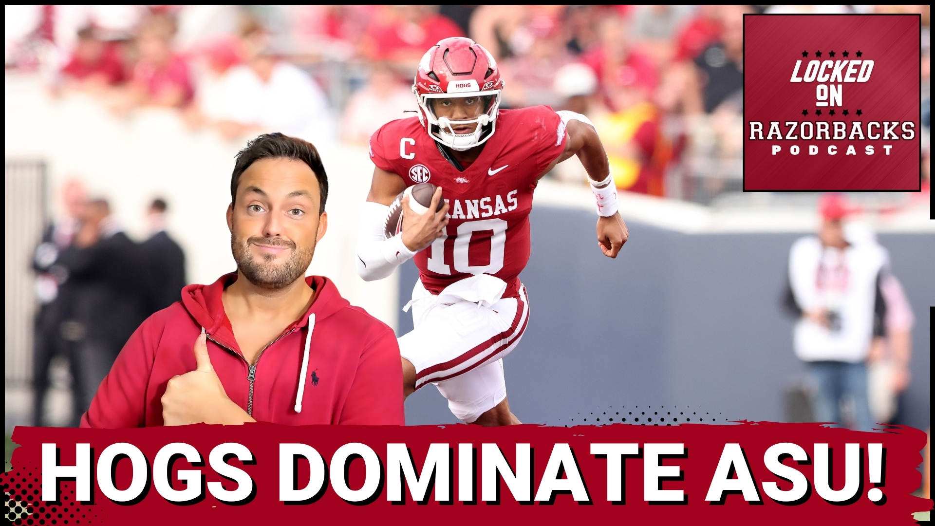 Arkansas DESTROYS Arkansas State In Little Rock! | Wolves Put In Their ...