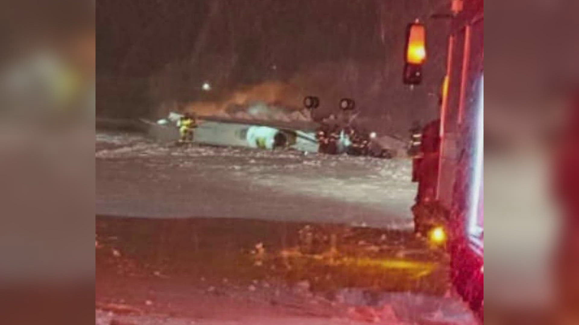 At least six killed after private jet crashes during winter storm at ...