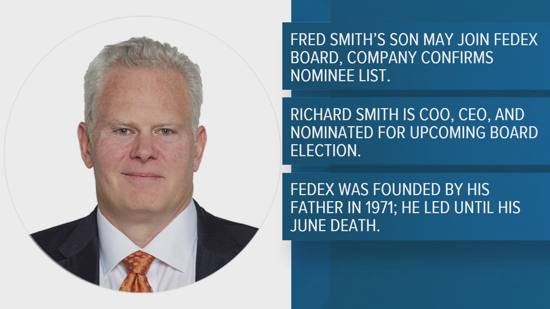 Richard Smith, son of founder Fred Smith, nominated for FedEx board of directors | thv11.com