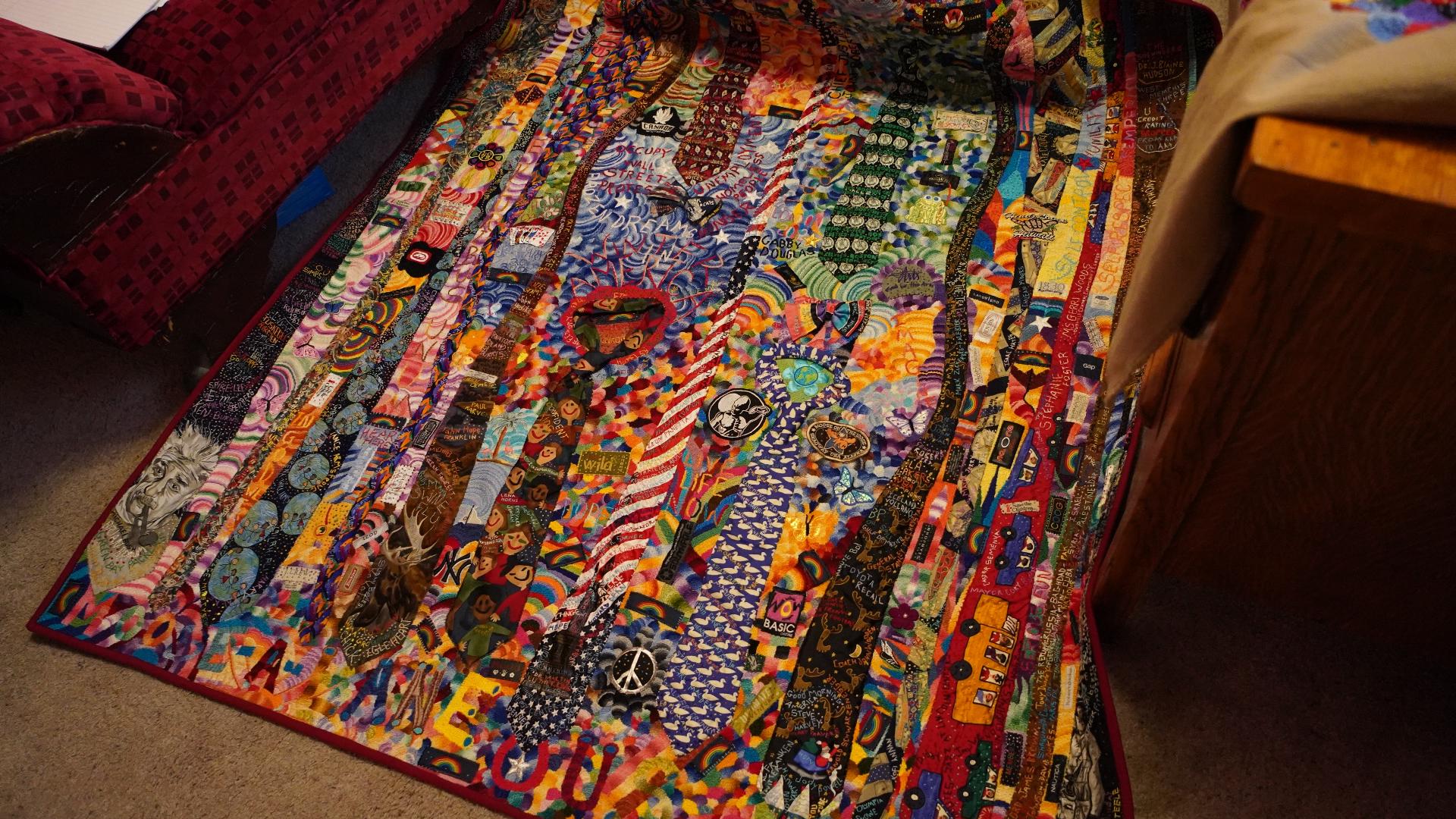 Obama Tie Quilt gets accepted into Obama Presidential Center collection ...