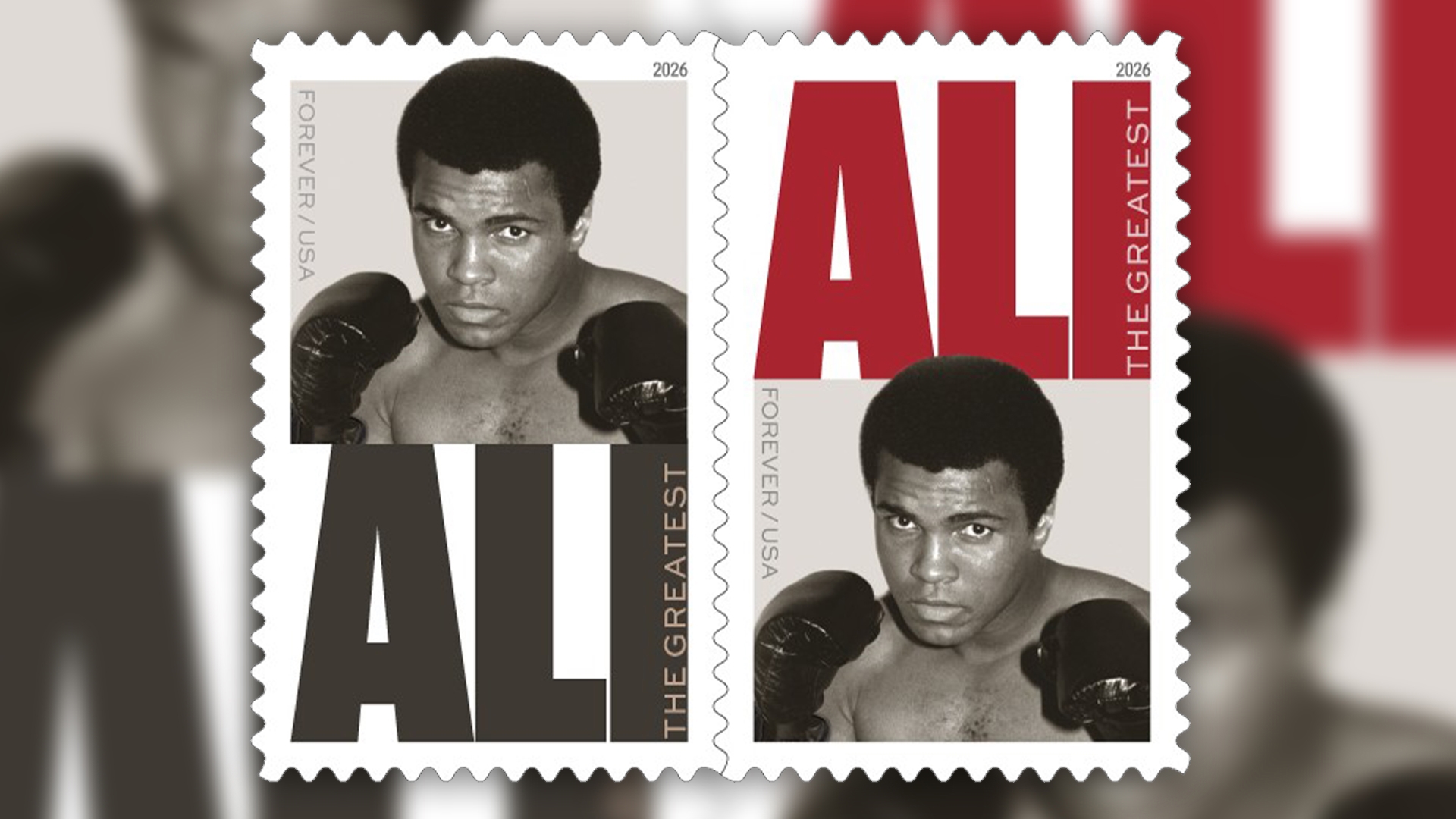 USPS to honor Muhammad Ali with commemorative stamps in 2026 | thv11.com
