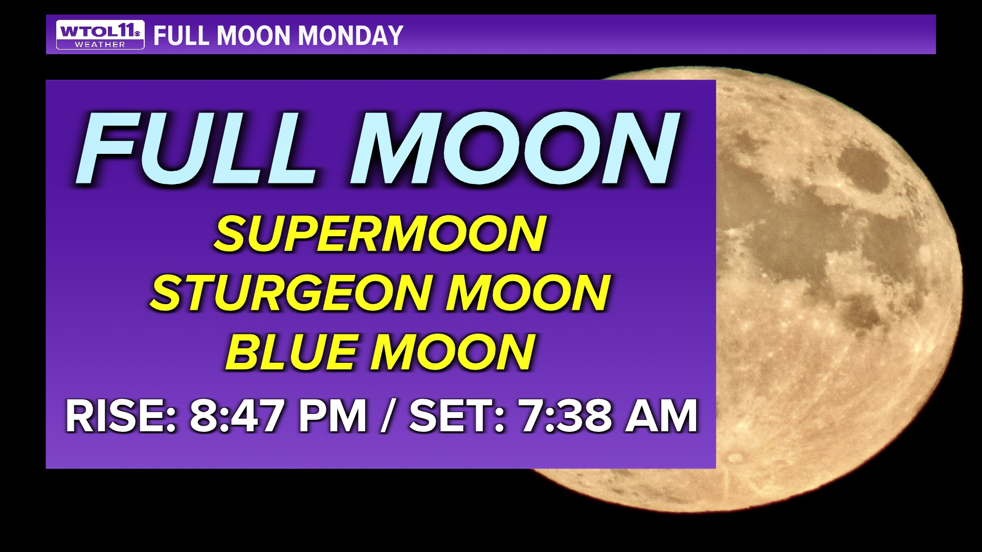 Blue supermoon: Why August is brining a rare full moon Monday | thv11.com