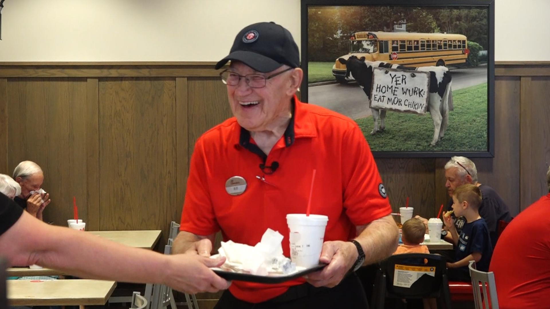 Meet the 86-year-old serving smiles at Chick-fil-A | thv11.com