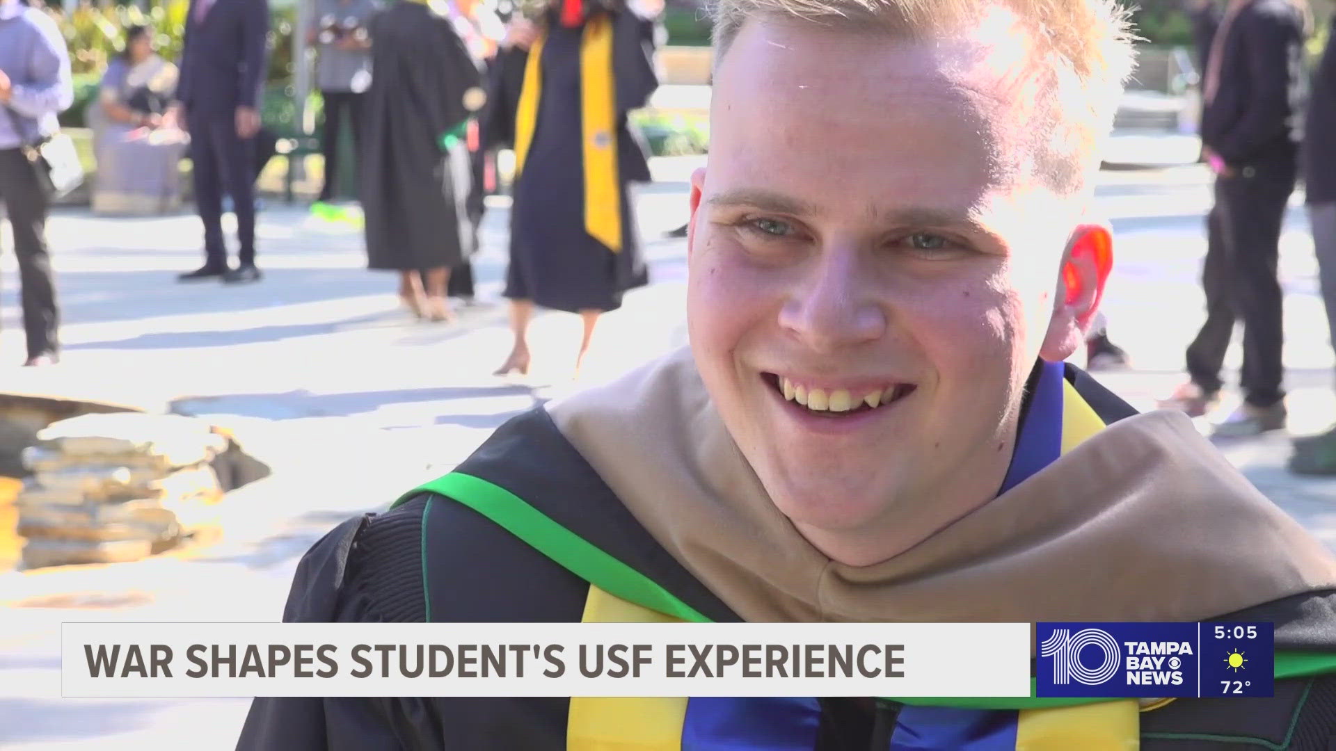 From war to graduation: Ukrainian student finds gratitude at USF ...