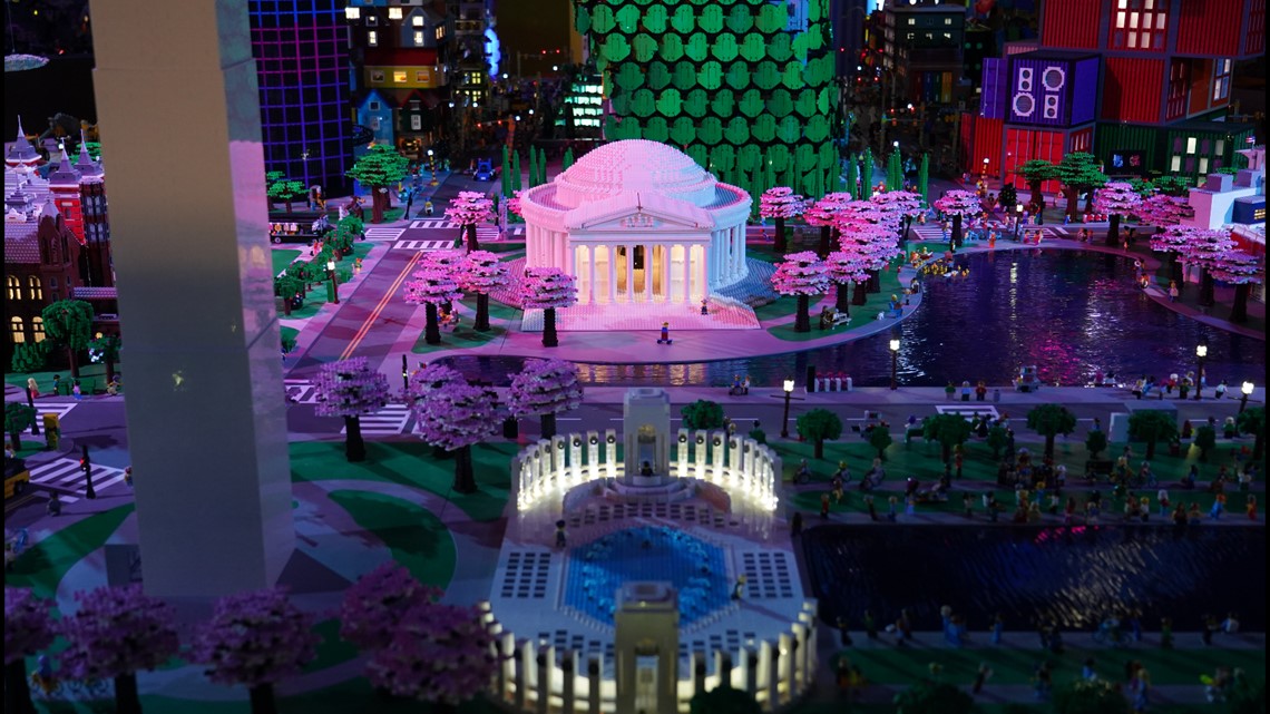 Hundreds of cherry blossom trees made of LEGO bricks | thv11.com
